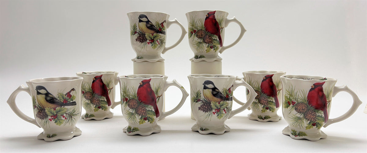 Cracker Barrel Season Of Peace Holiday Garden Cardinal and Chicadee Mu ...